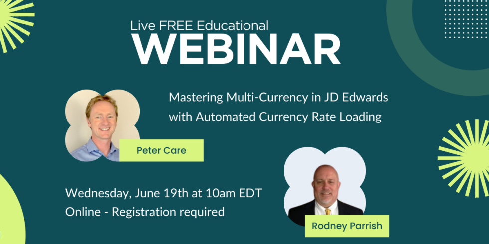 Mastering Multi-Currency in JD Edwards with Automated Currency Rate Loading - JDEMart.com